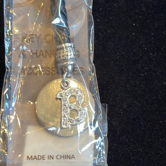 Accessories | Nwt Vintage Letter B Keychain Silverrhinestone | Poshmark